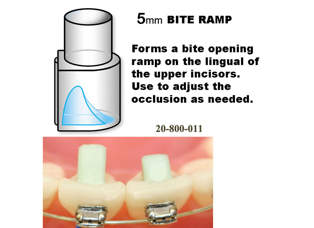 Bite Ramp - 5mm (pack of 8 with handle) – Magnum Ortho